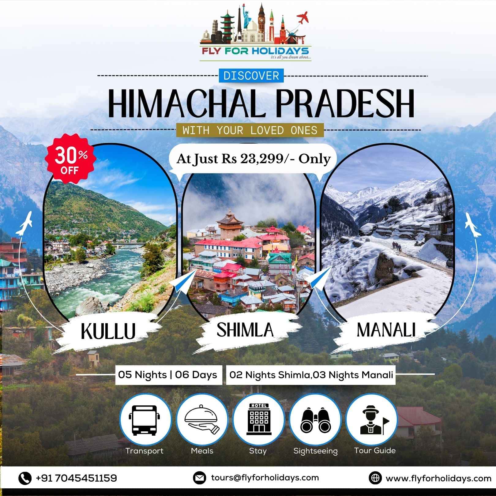 Shimla Kullu Manali Holiday Package | Book Shimla Manali Package From Mumbai