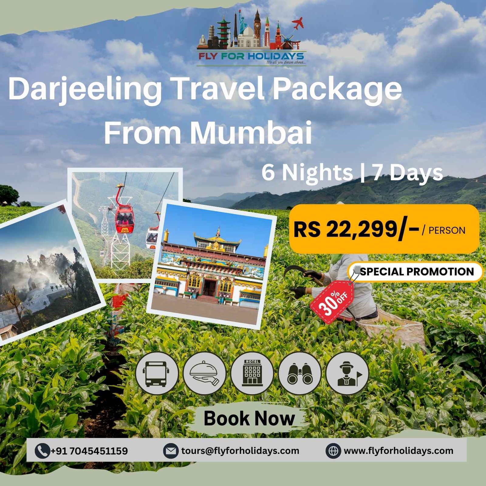 Darjeeling Travel Package from Mumbai - Book 6 Night 7 Days Tour